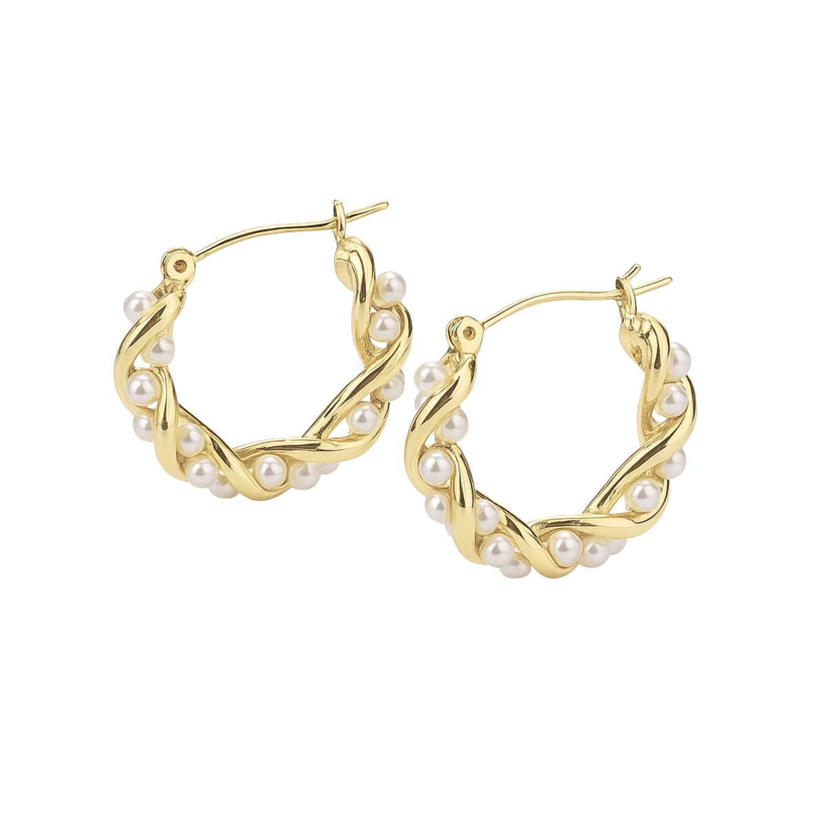 Audrey Pearl Hoops – Kinsey Designs