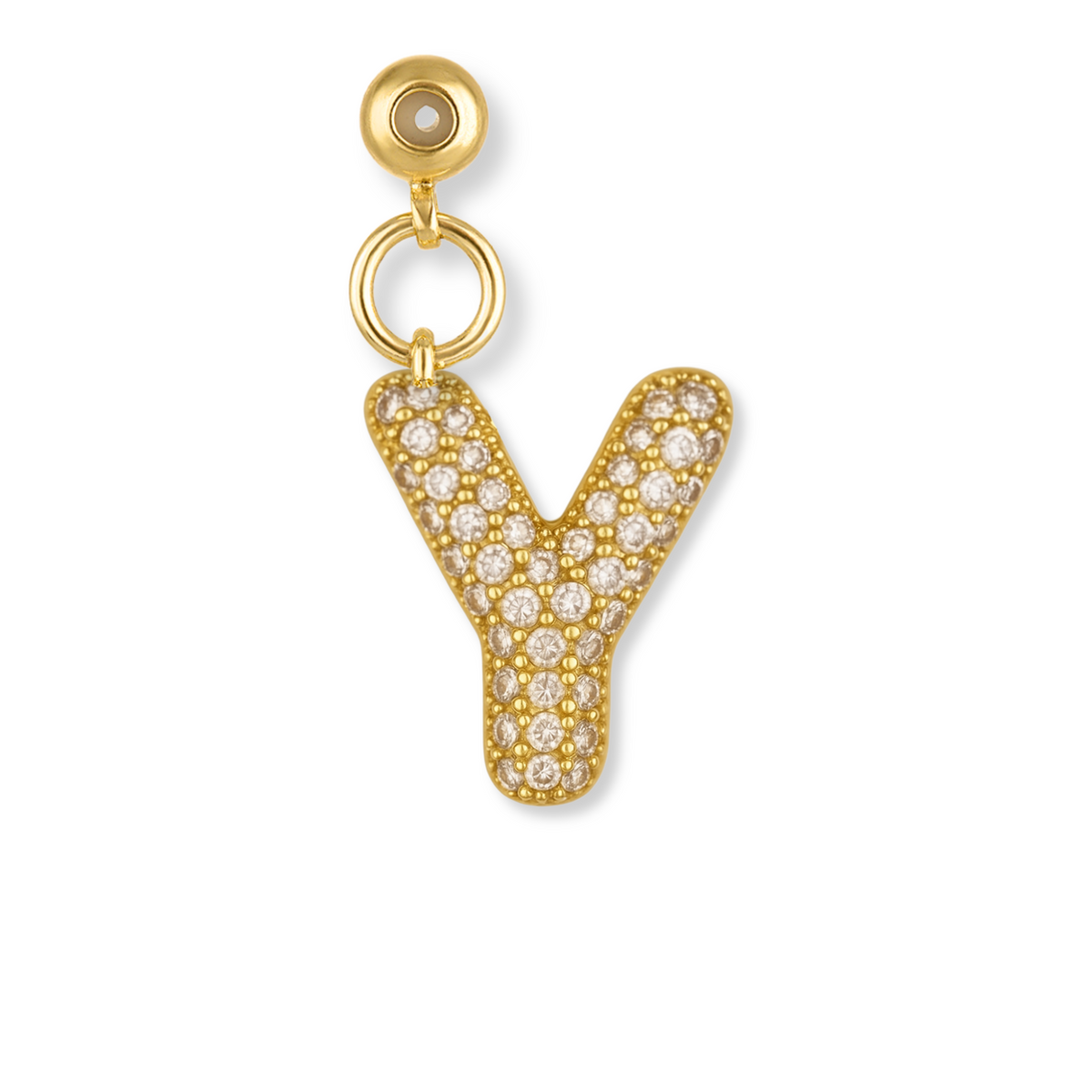Bubble Letter Grip Charm Letter Y – Kinsey Designs