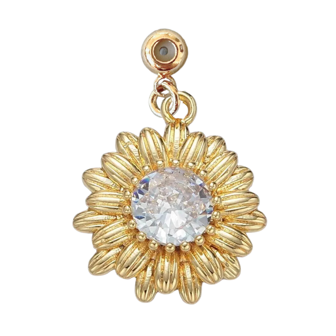 CZ Flower Grip Charm – Kinsey Designs
