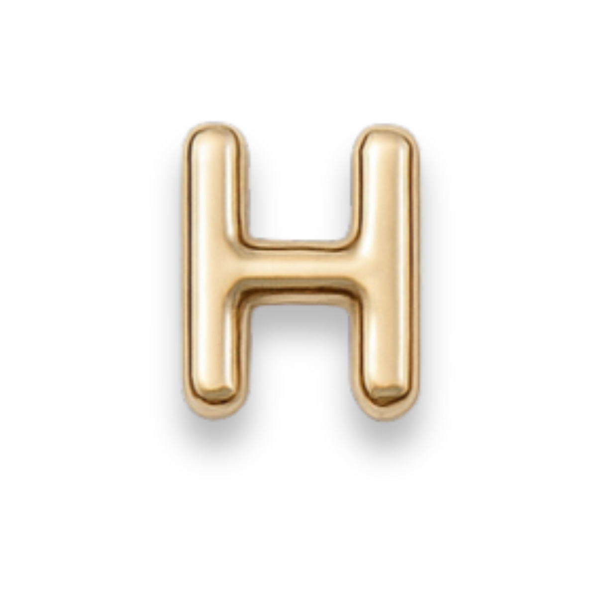 Gold Letter Slide Charms Letter H – Kinsey Designs