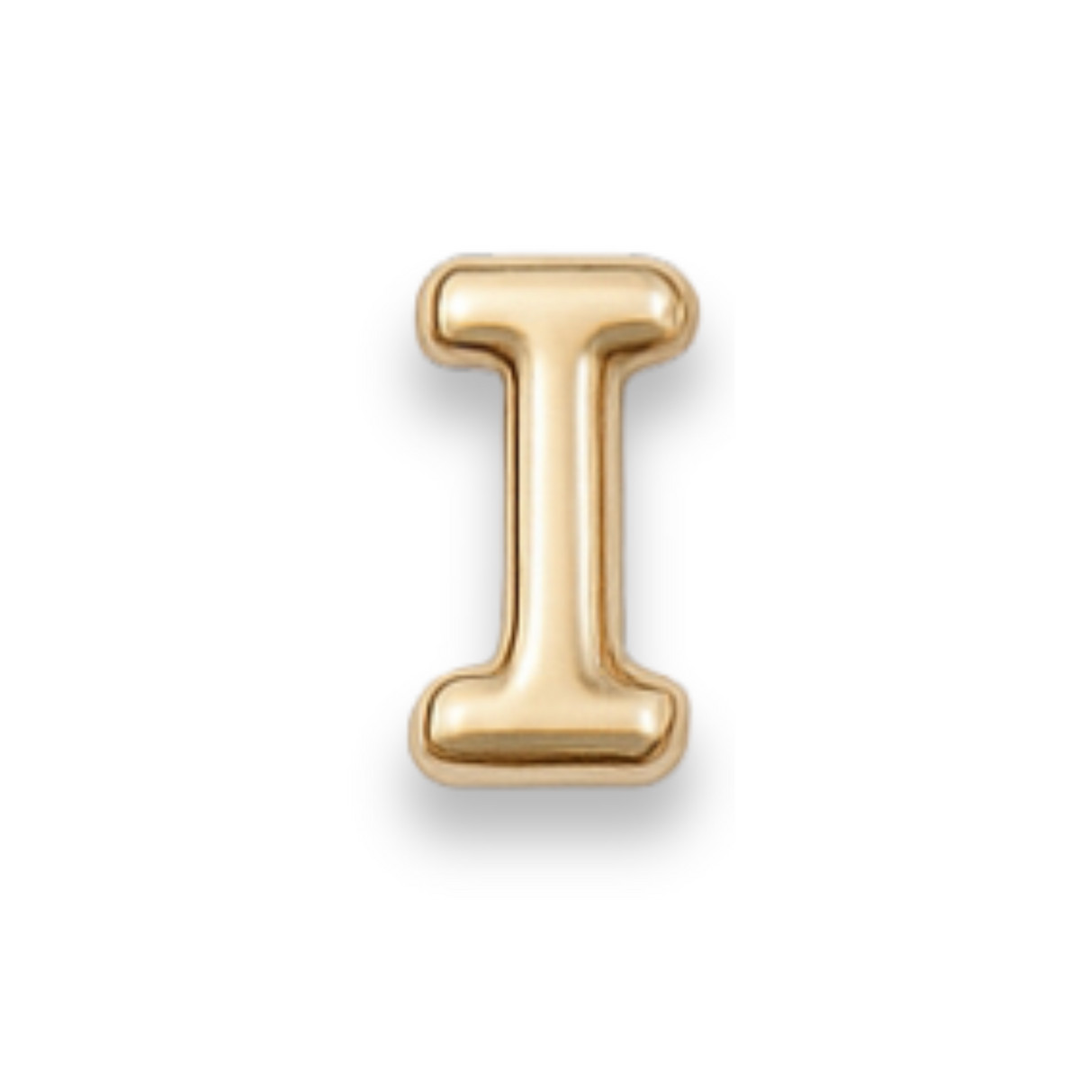 Gold Letter Slide Charms Letter I – Kinsey Designs