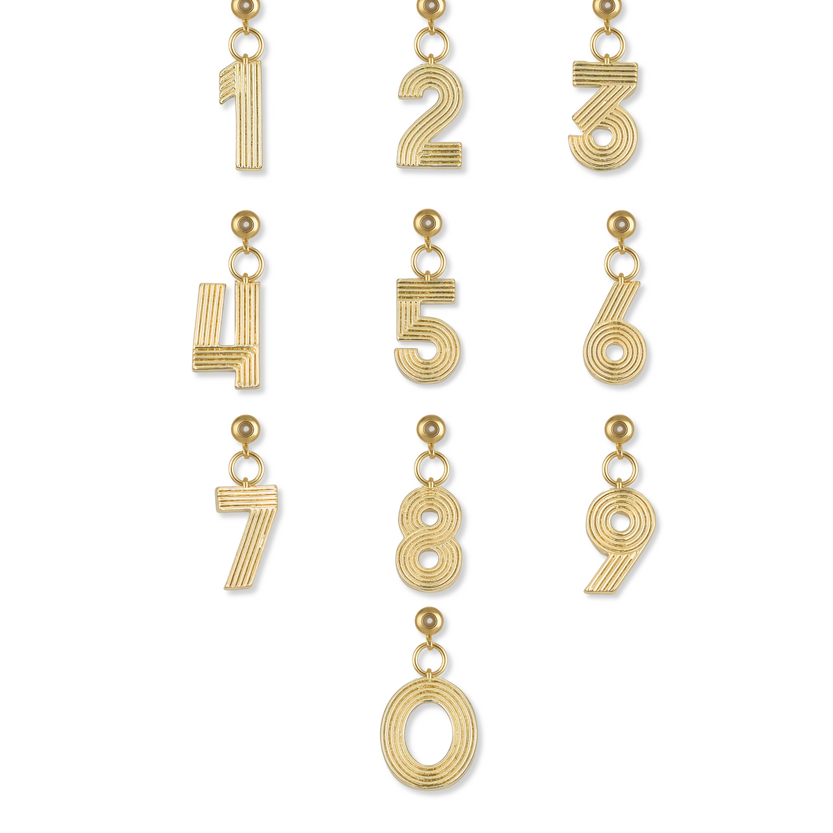 Groove Number Grip Charm – Kinsey Designs