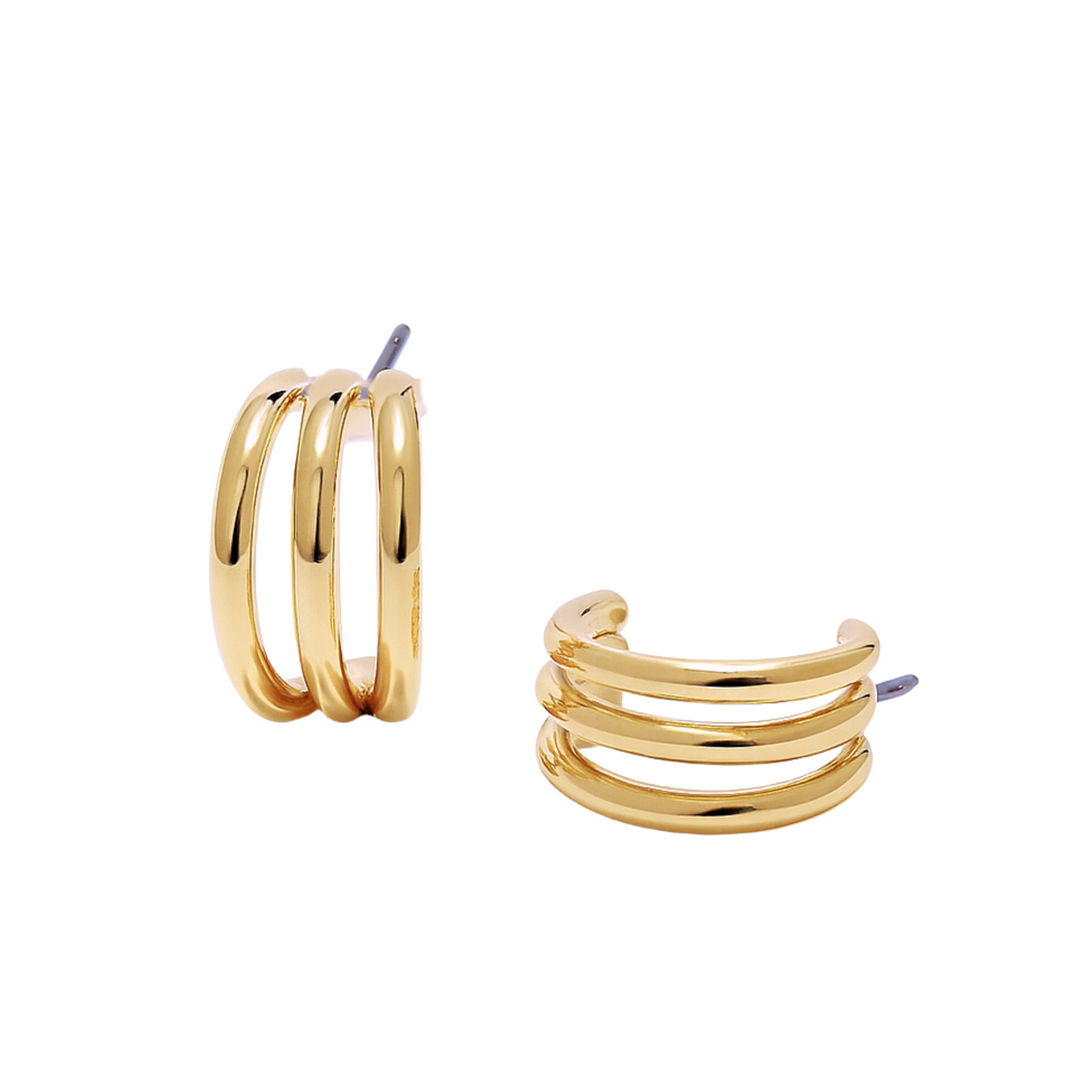 Keera Triple Layer Hoops – Kinsey Designs