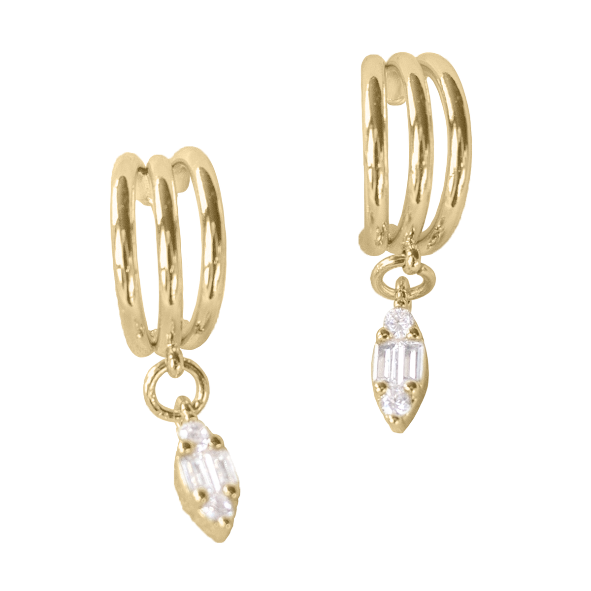 Keira Drop Hoop – Kinsey Designs