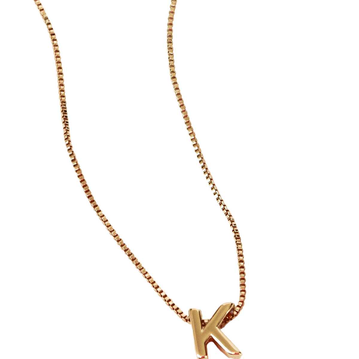 Kinsey Slide Initial Necklace Letter K – Kinsey Designs