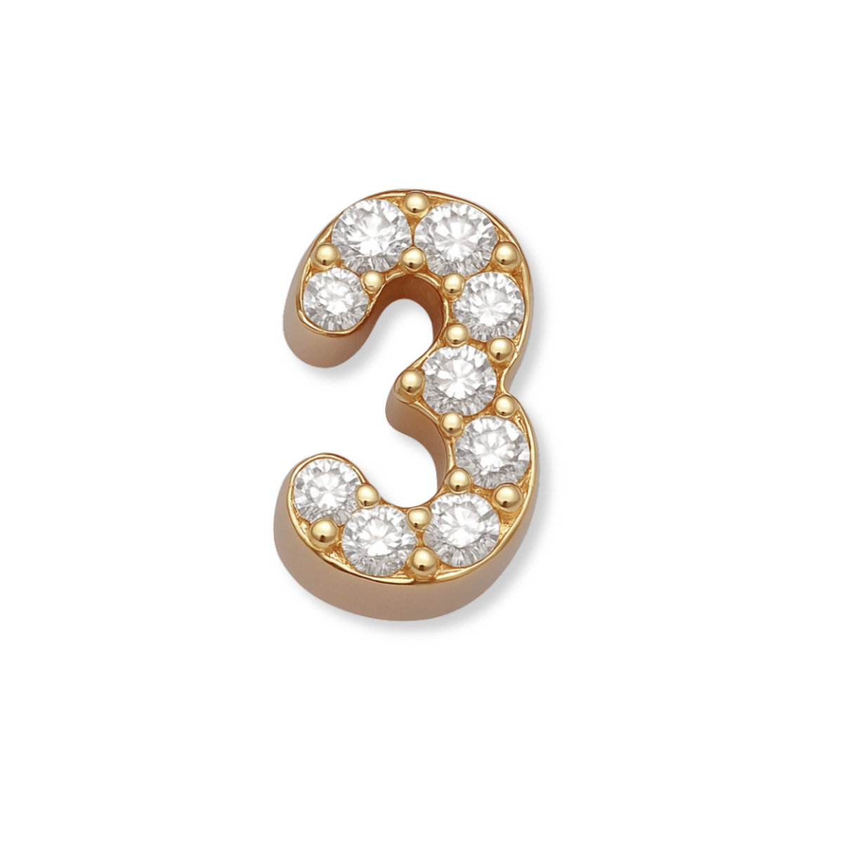 LUX Numerical Slide Charm Number 3 – Kinsey Designs