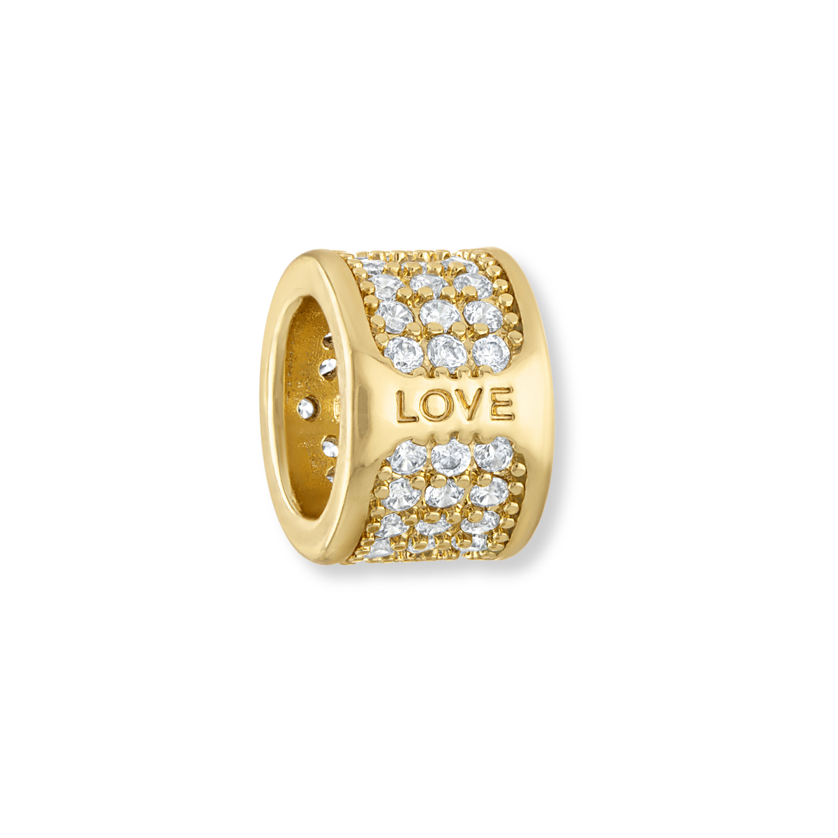 Pave Love Rondelle Slide – Kinsey Designs