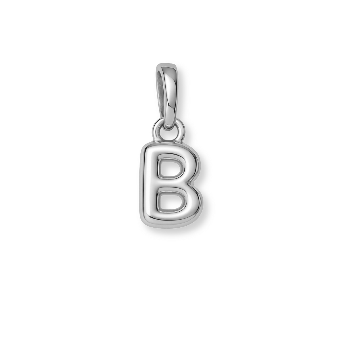 Silver Bubble Initial Clip Charm Letter B – Kinsey Designs