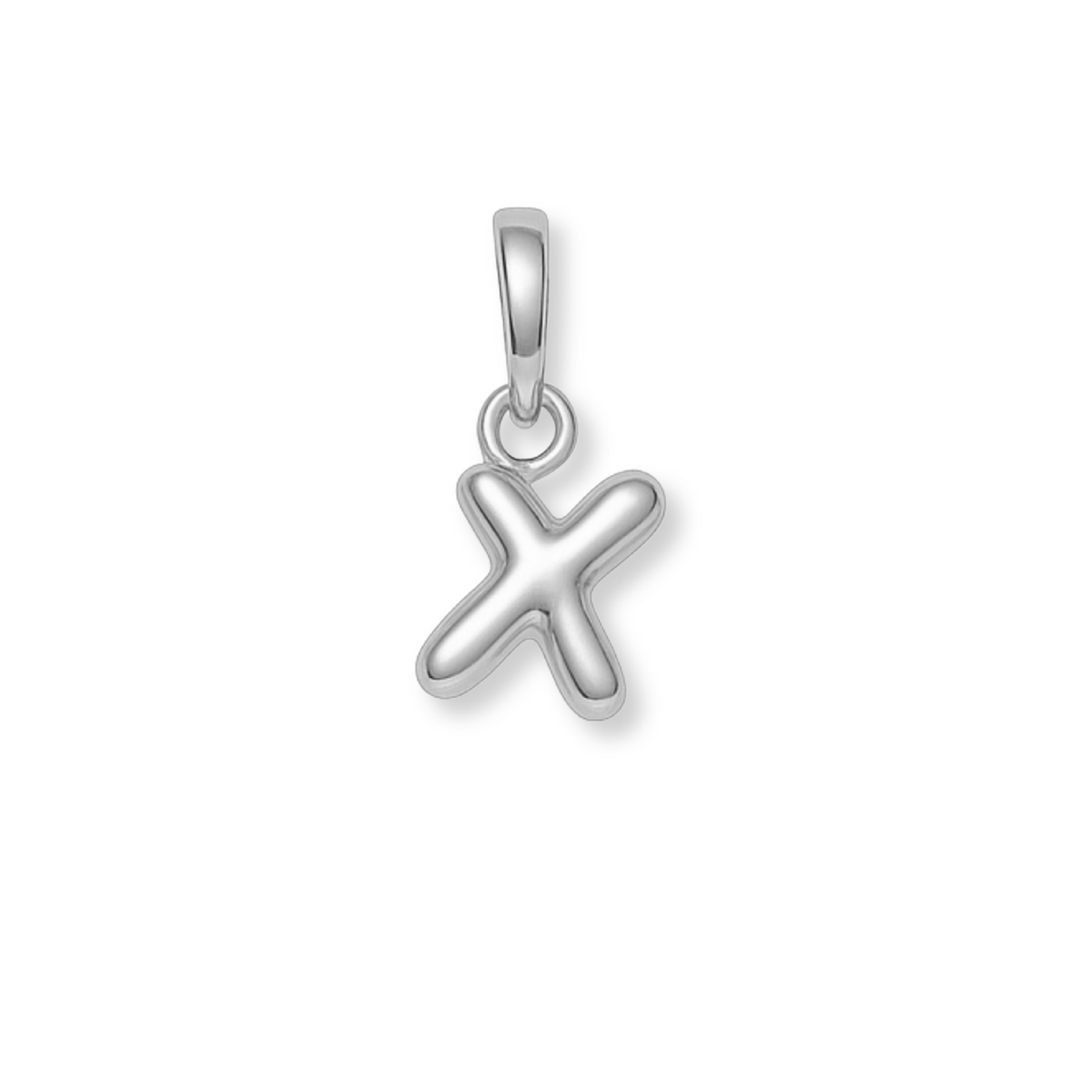 Silver Bubble Initial Clip Charm Letter X – Kinsey Designs